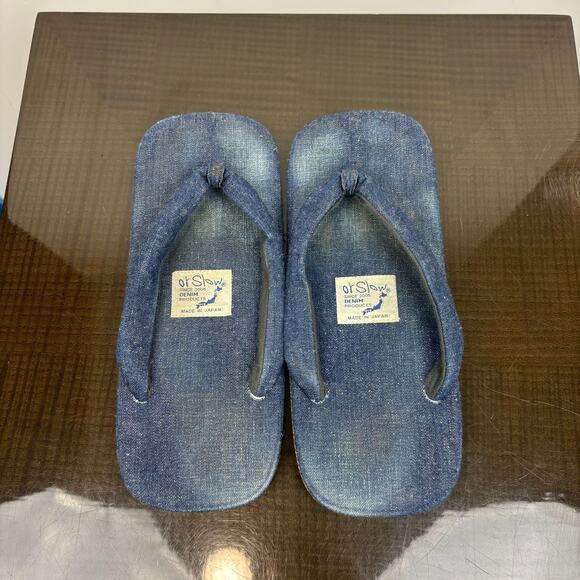 OrSlow | Shoes | Rare Orslow Denim Setta Thong Flip Flop Japanese ...